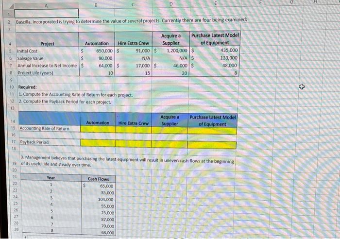 Solved Bascilfa, incorporated is trying to determine the | Chegg.com