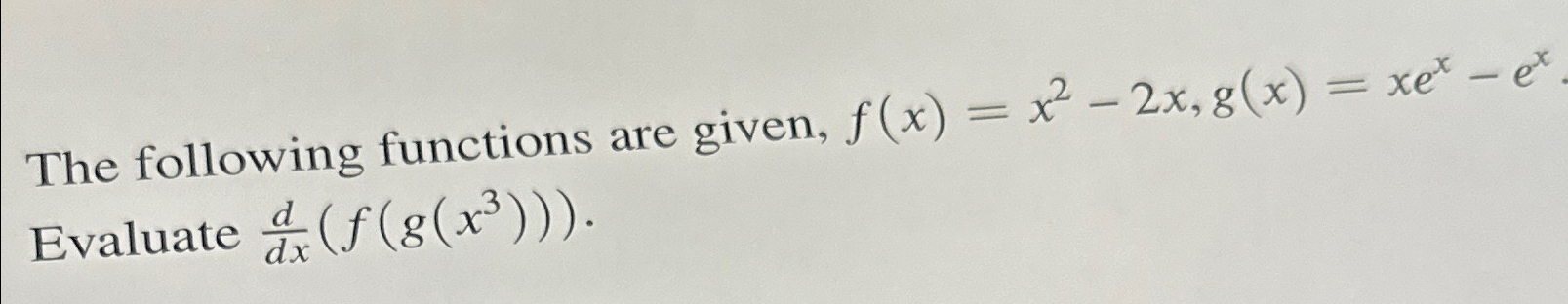 Solved The following functions are given, | Chegg.com