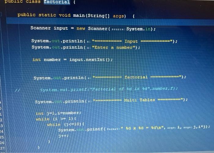 Solved public static void main(String[] args) Scanner input | Chegg.com