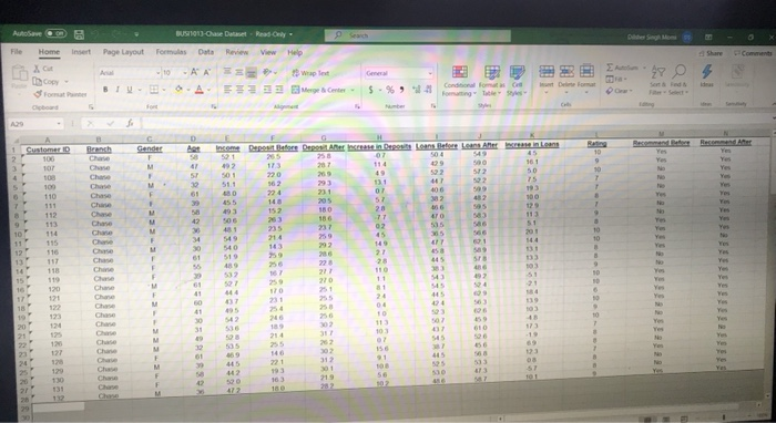 4. Data from the Chase branch is extracted from the | Chegg.com