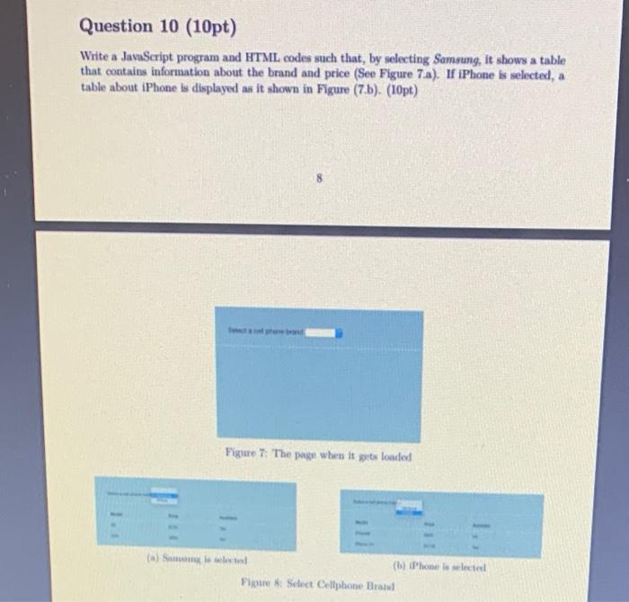 Solved Question 10 10pt Write A Javascript Program And