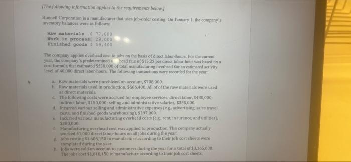 [The folfowing information applies to the | Chegg.com