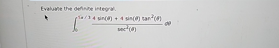Solved Evaluate the definite | Chegg.com