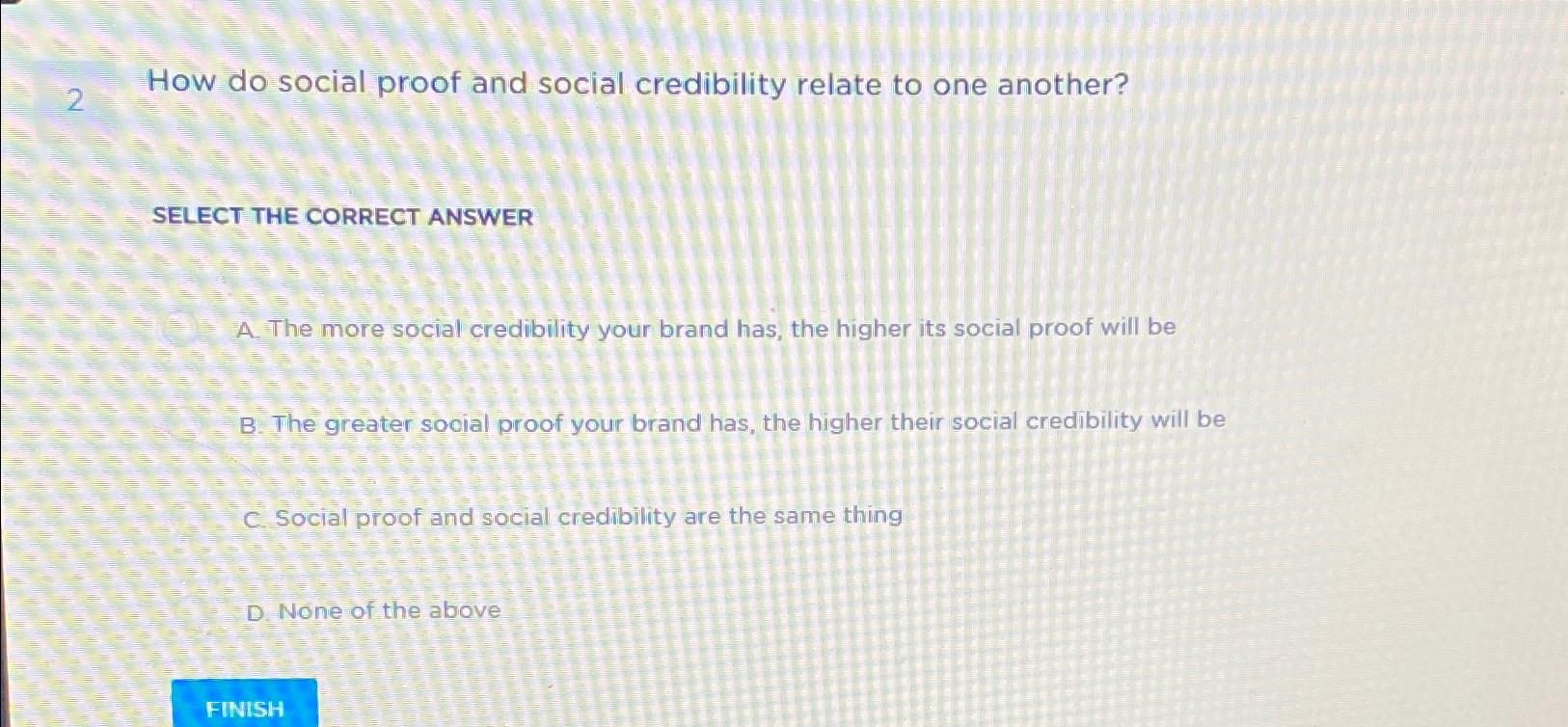 Solved How do social proof and social credibility relate to | Chegg.com