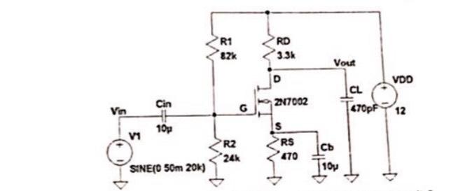 Solved a) What is the function of the Cin capacitor in the | Chegg.com