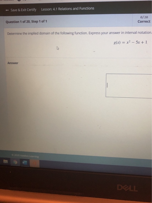 Solved - Save & Exit Certify Lesson: 4.1 Relations and | Chegg.com