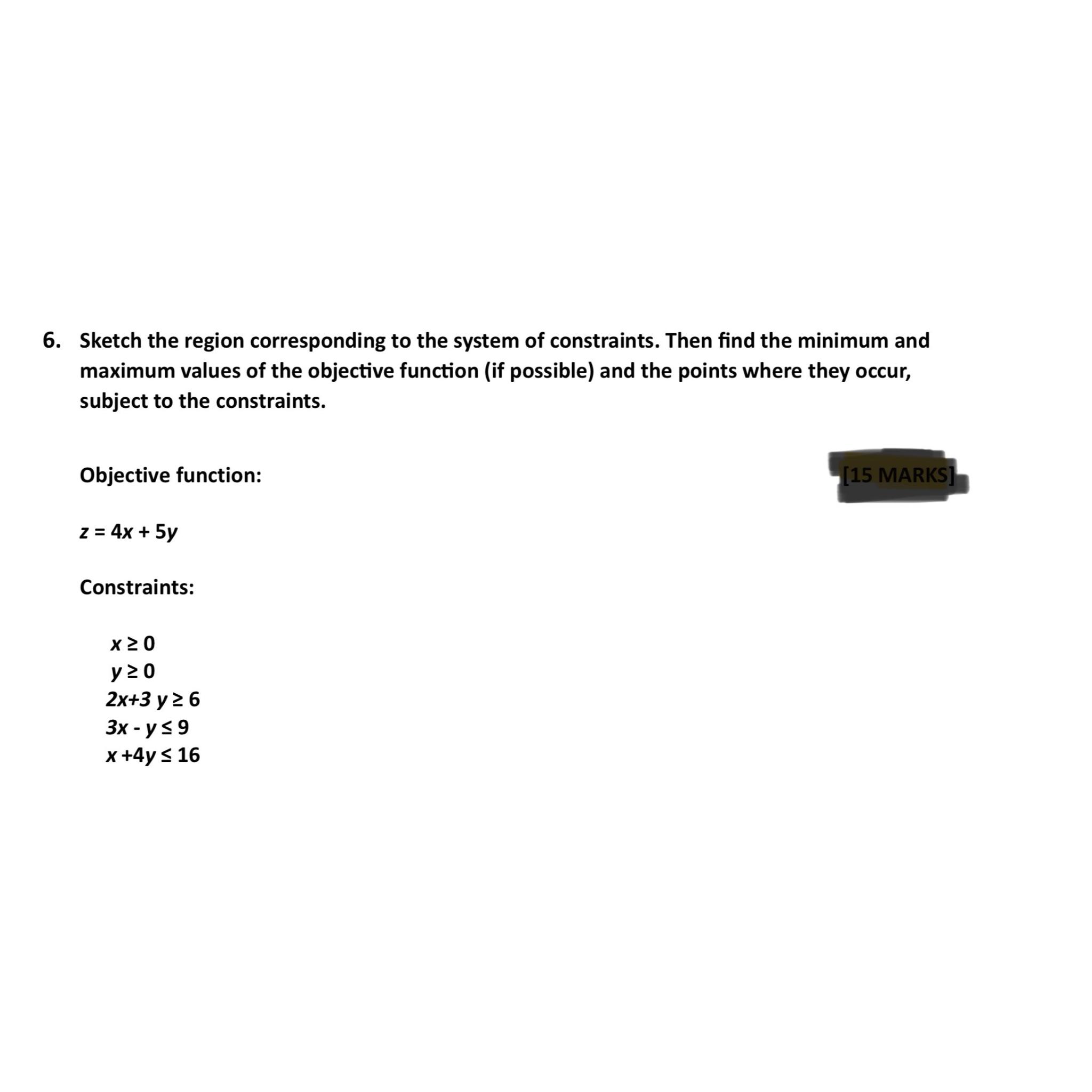 Solved Sketch the region corresponding to the system of | Chegg.com