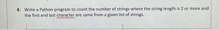 Solved 4. Write a Python program to count the number of | Chegg.com