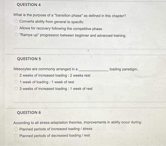 Solved QUESTION 2 The average length of a mesocycle is: 2 | Chegg.com