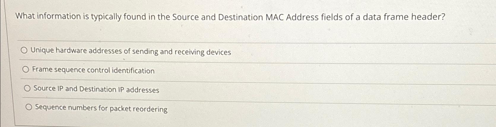 Solved What information is typically found in the Source and | Chegg.com