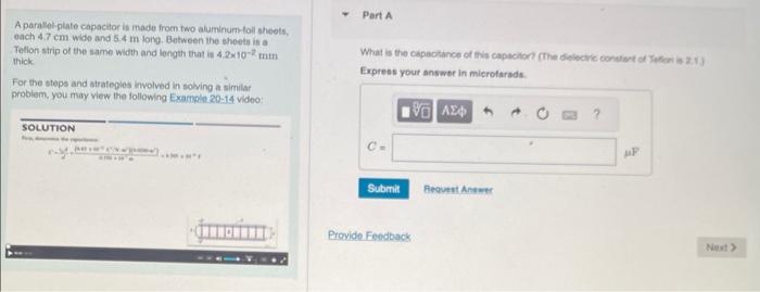 Solved A parallel-plate capacitor is made from two | Chegg.com