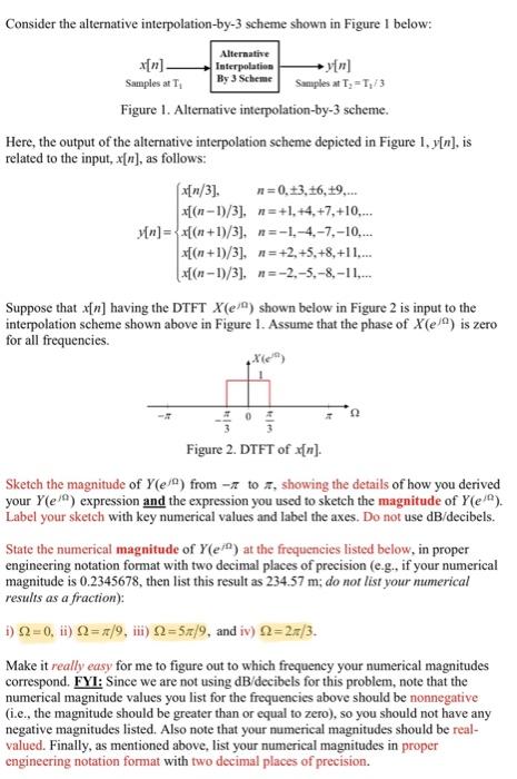 Solved Consider the alternative interpolation-by-3 scheme | Chegg.com