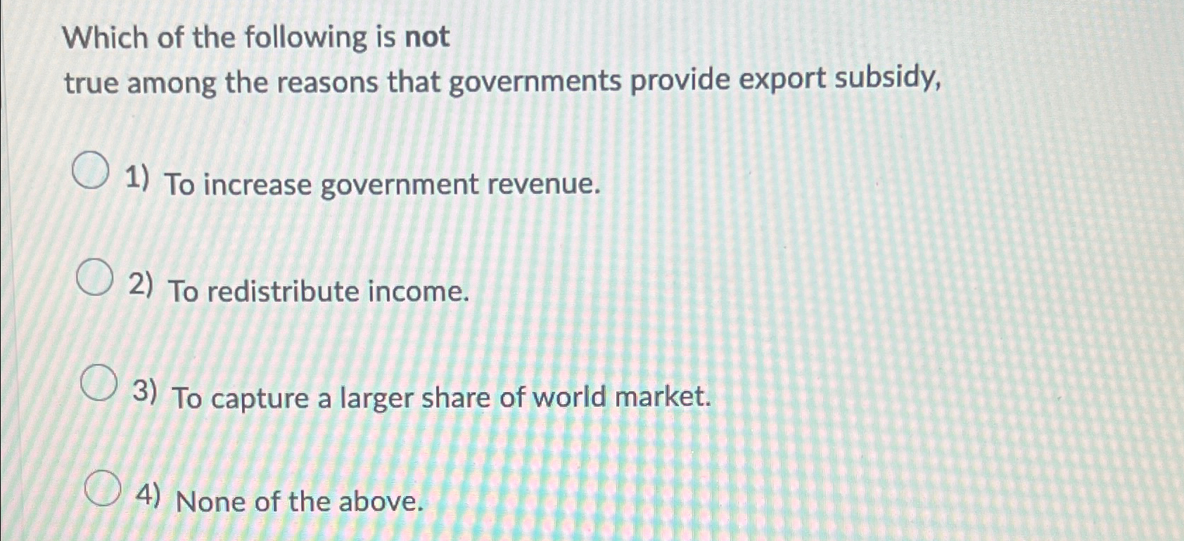 Solved Which of the following is not true among the reasons | Chegg.com