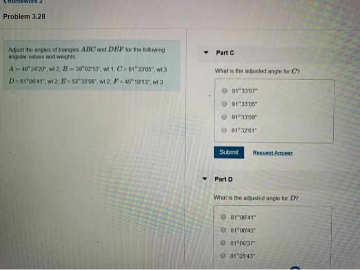 Solved Homework 2 Problem 3.28 Part C Adjust the angles of | Chegg.com