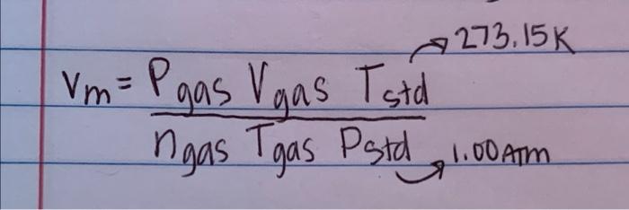 Solved I did an experiment using a eudiometer to determine | Chegg.com