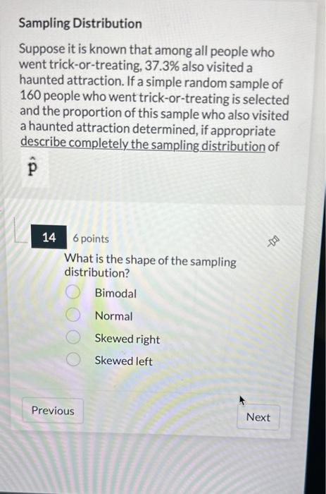 Solved Sampling Distribution Suppose it is known that among | Chegg.com