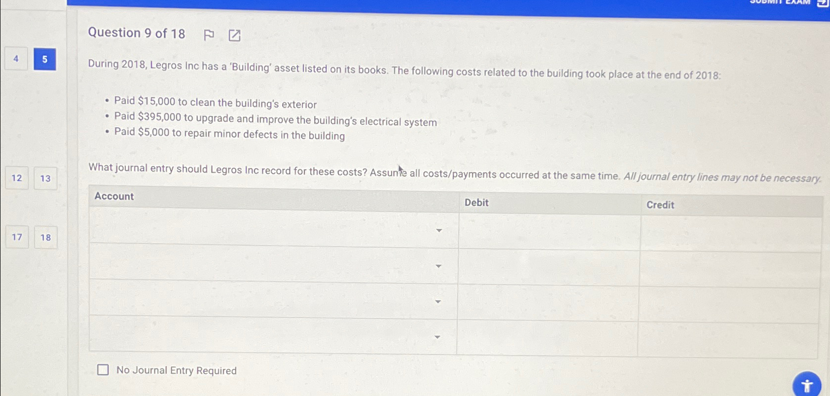 Solved During 2018, Legros Inc has a 'Building' asset | Chegg.com Solved During 2018, Legros Inc has a 'Building' asset | Chegg.com