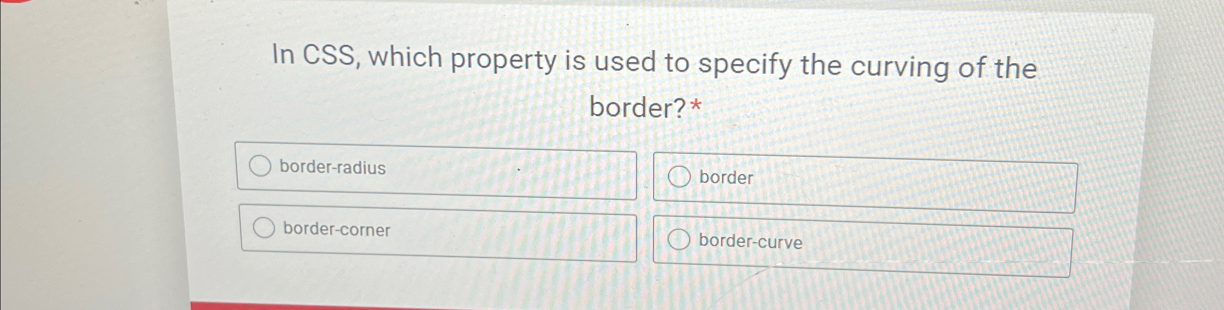 Solved In CSS, ﻿which property is used to specify the | Chegg.com