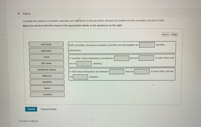 Solved Part A Complete the sentences to identify | Chegg.com