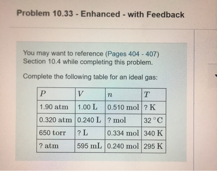 Solved Problem 10.33 - Enhanced - with Feedback You may want | Chegg.com