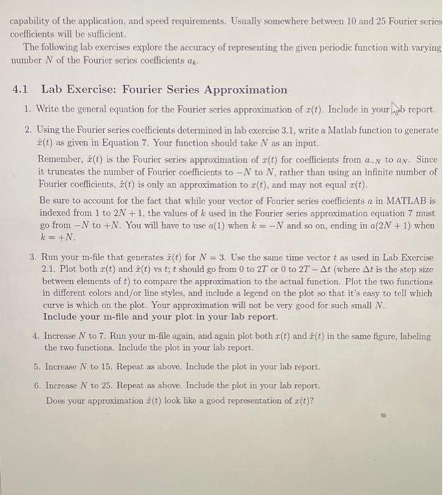 Solved EE 348 Lab 4: Fourier Series Analysis and | Chegg.com