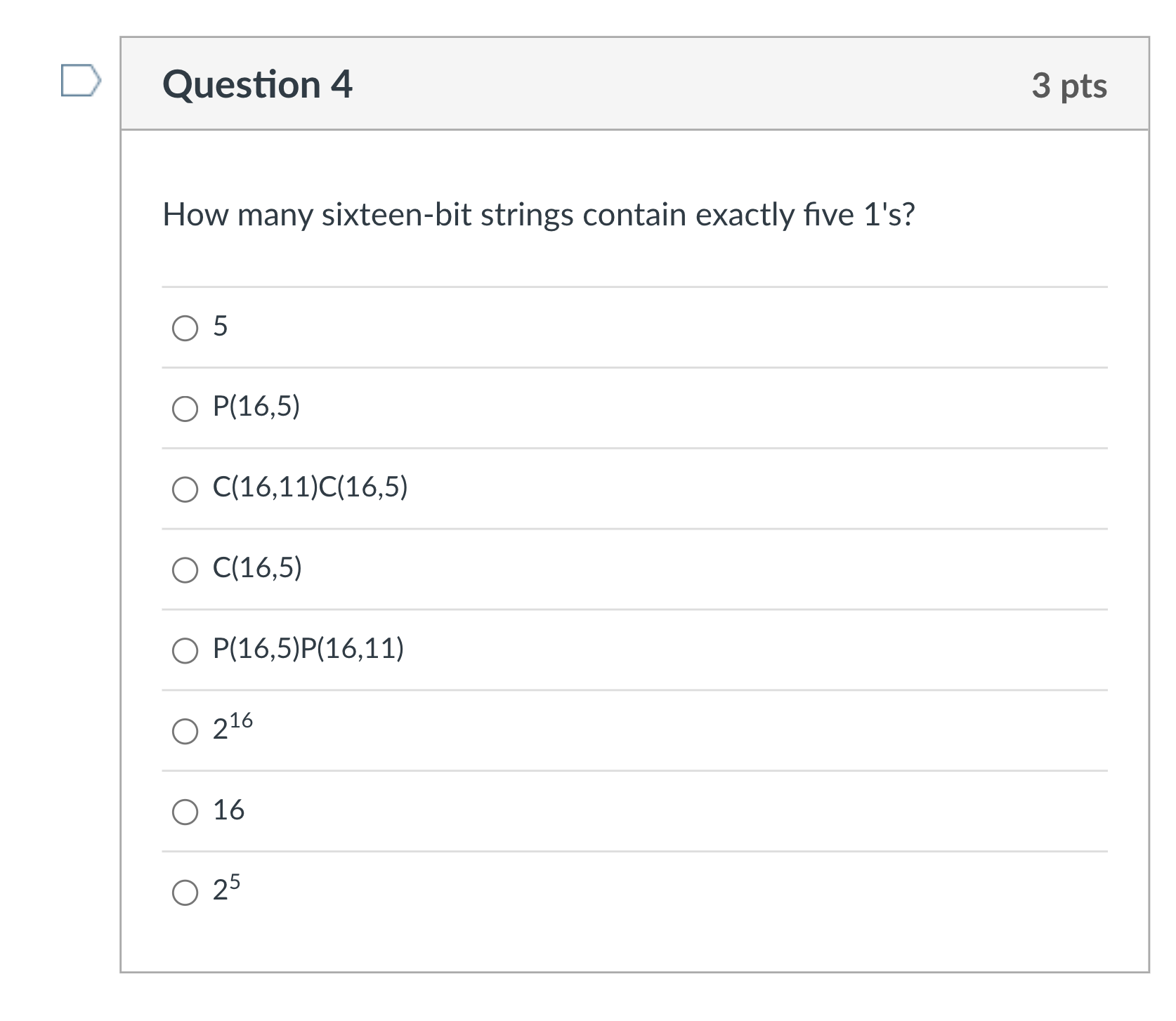 Solved Question 4How many sixteen-bit strings contain | Chegg.com