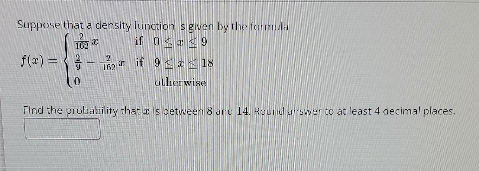 Solved Find the value of C so that the function f(x)={Cx8.50 | Chegg.com