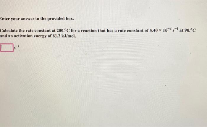 Solved Inter your answer in the provided box. Calculate the | Chegg.com