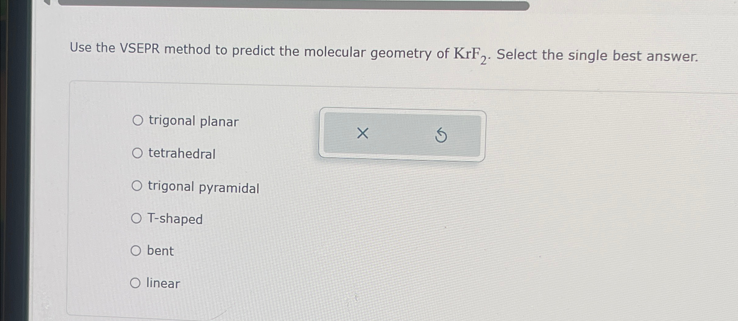 Solved Use the VSEPR method to predict the molecular | Chegg.com