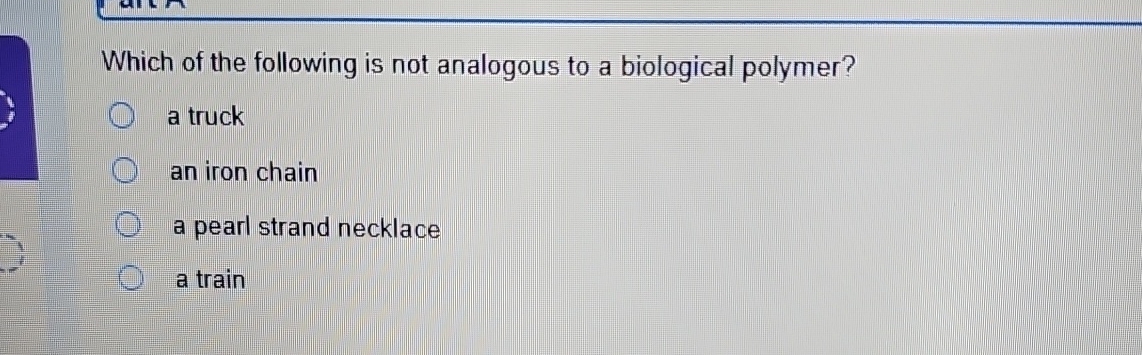 High Quality SOLUTION Which of the following is not analogous to a | Chegg.com