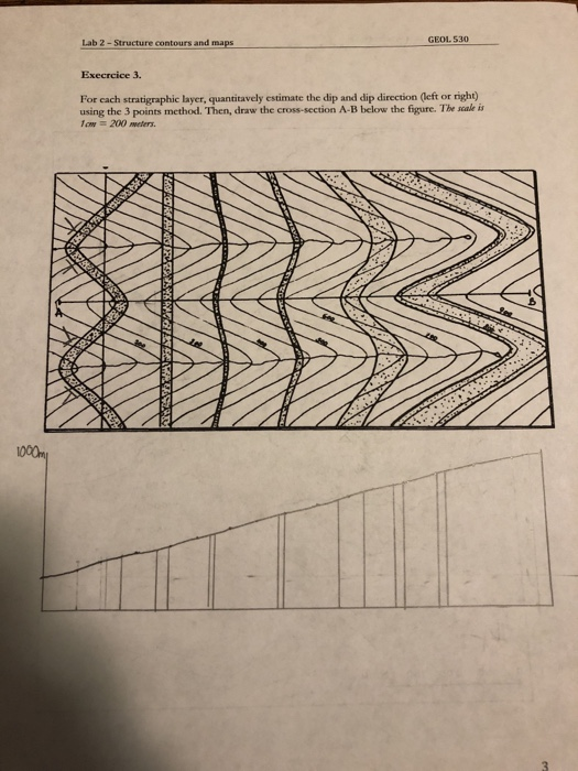 Solved Lab 2 - Structure contours and maps GEOL 530 | Chegg.com