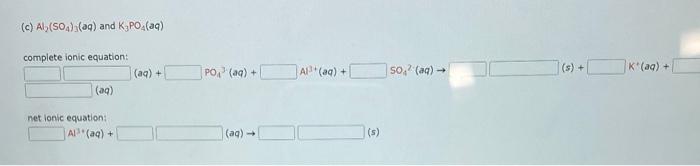 Solved Write the balanced complete ionic equation and net | Chegg.com