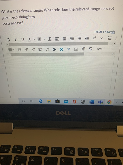 Solved What is the relevant range? What role does the | Chegg.com