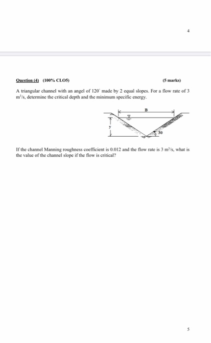 Solved Ouestion (4) (100% CLO5) (5 marks) A triangular | Chegg.com Solved Ouestion (4) (100% CLO5) (5 marks) A triangular | Chegg.com