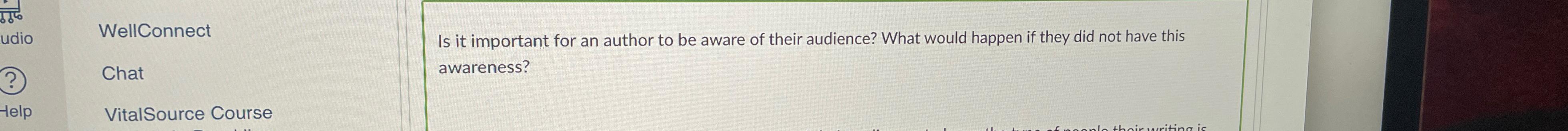 Solved WellConnectIs it important for an author to be aware | Chegg.com