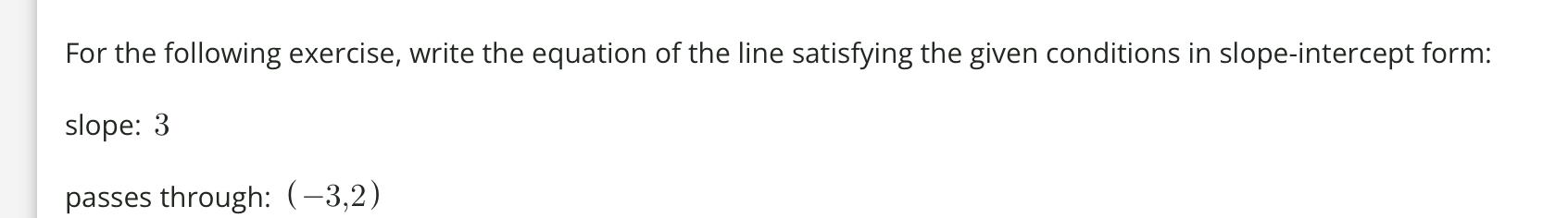 Solved For the following exercise, write the equation of the | Chegg.com