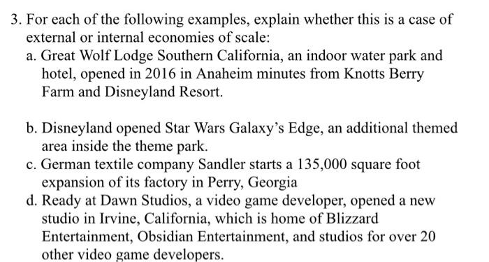 Solved 3. For each of the following examples, explain | Chegg.com