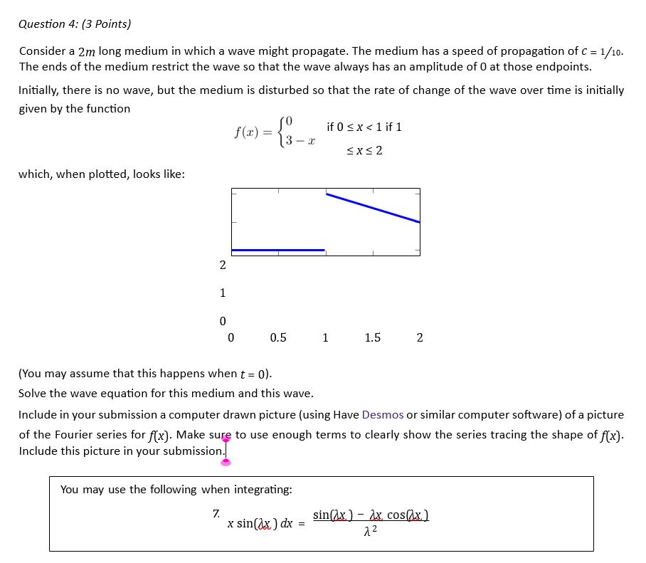 Solved Question 4: (3 ﻿Points)Consider a 2m ﻿long medium in | Chegg.com