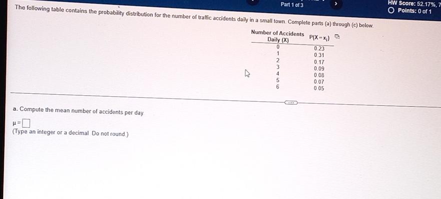 [Solved]: Part 1 of 3 The following table contains the pr