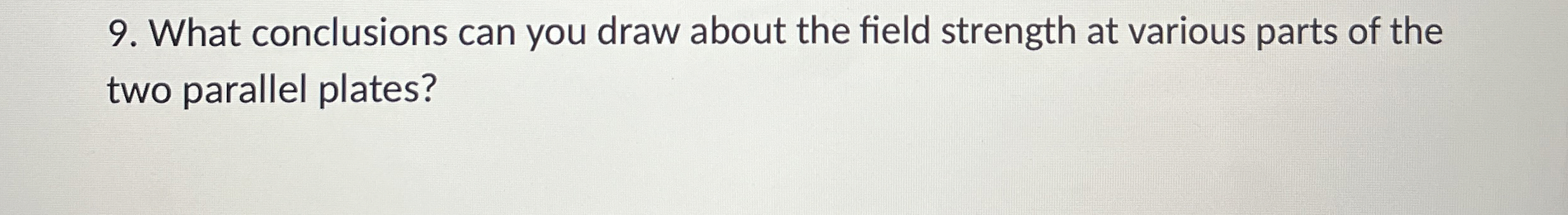 Solved What conclusions can you draw about the field | Chegg.com