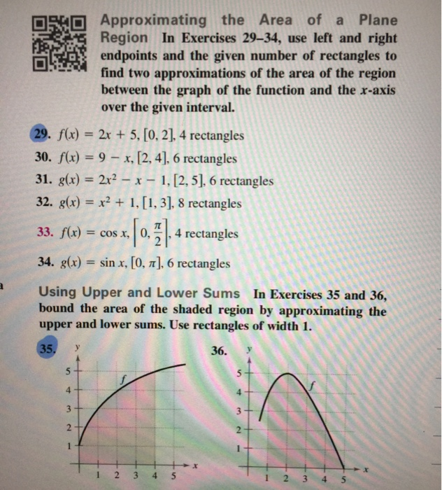 Solved Approximating the Area of a Plane Region In Exercises | Chegg.com