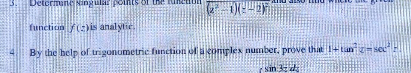 Solved 3. Determine singular points on the une non ( 212) | Chegg.com