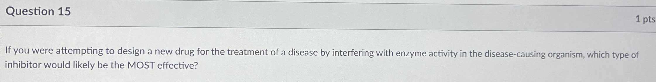 Solved Question 15If you were attempting to design a new | Chegg.com
