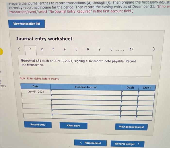 Solved Prepare the journal entries to record transactions | Chegg.com