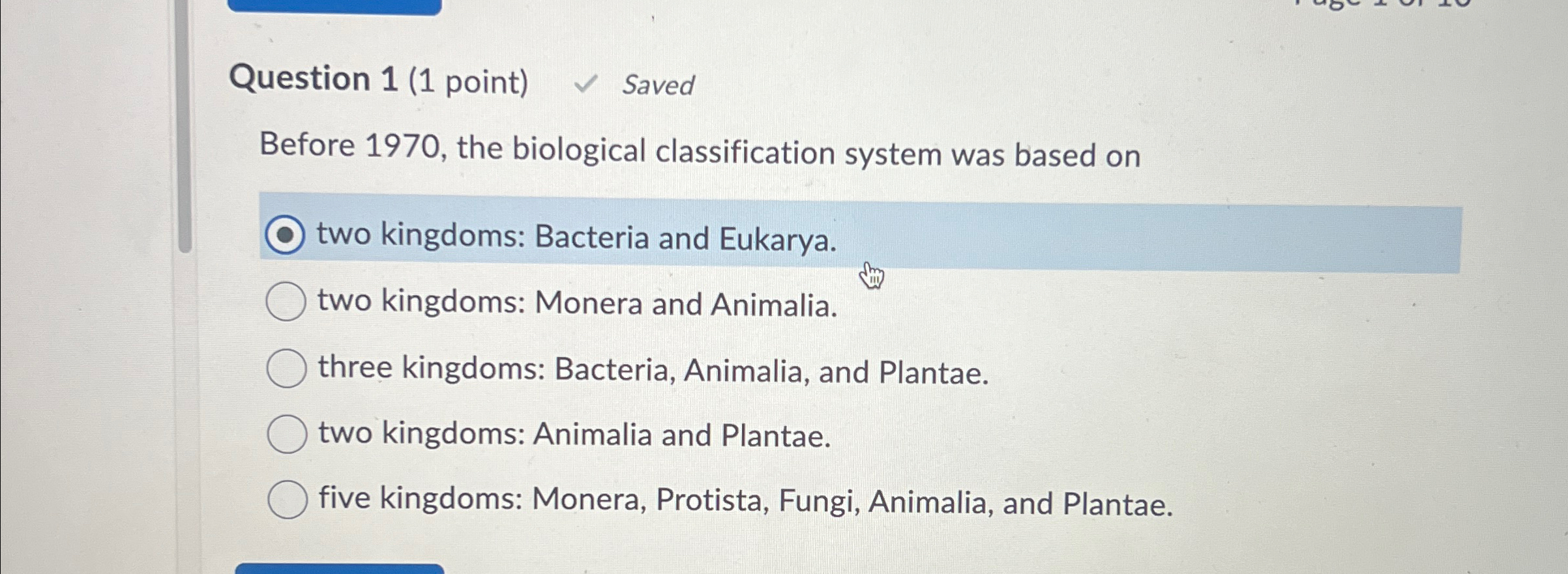 Solved Question 1 (1 ﻿point) ﻿SavedBefore 1970, ﻿the | Chegg.com