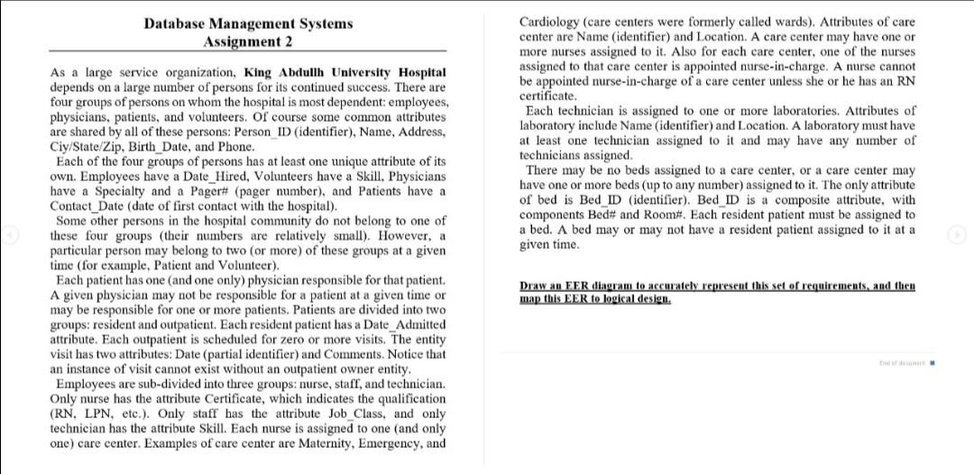 Solved Draw an EER diagram to accurately represent this set | Chegg.com