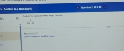 Solved Evaluate the expression without using a | Chegg.com