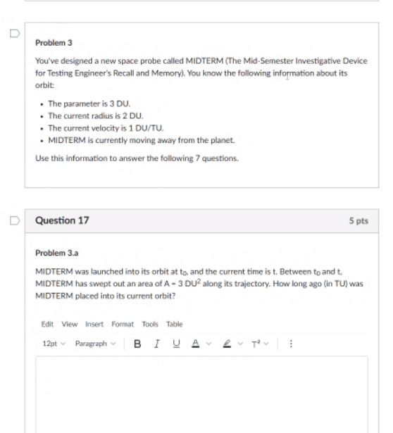 Solved Problem 3 ﻿You've designed a new space probe called | Chegg.com