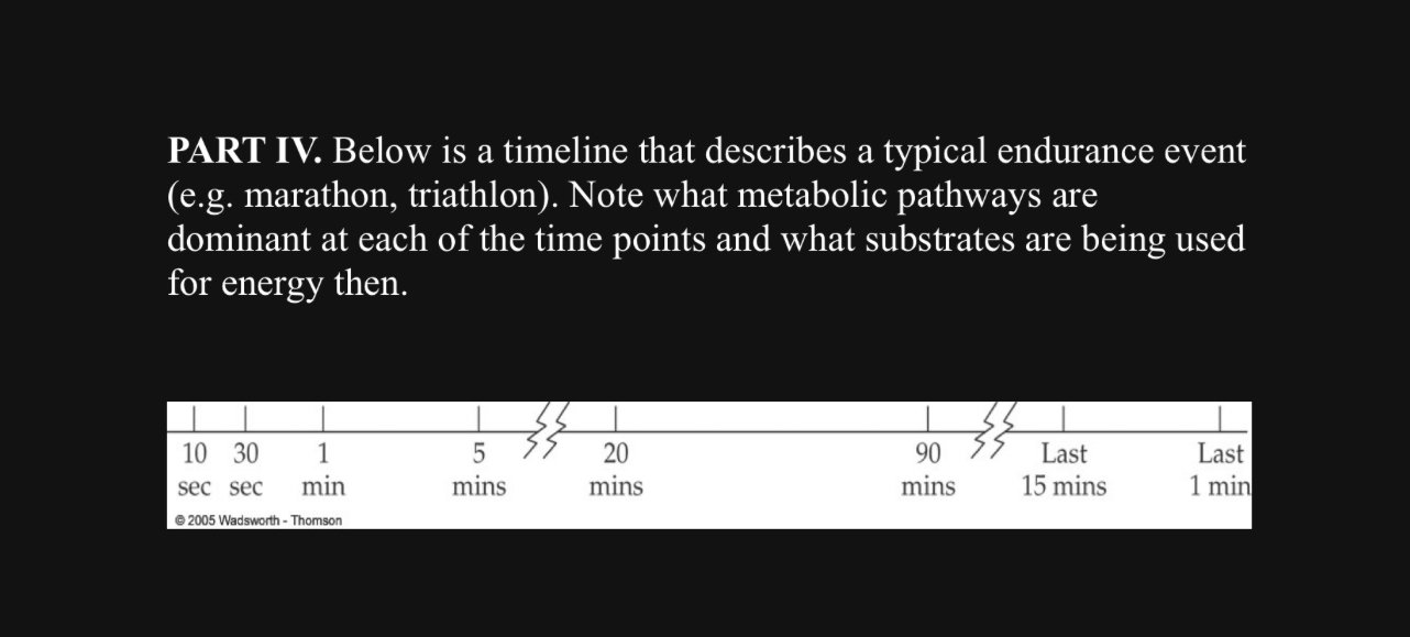 Solved PART IV. ﻿Below is a timeline that describes a | Chegg.com