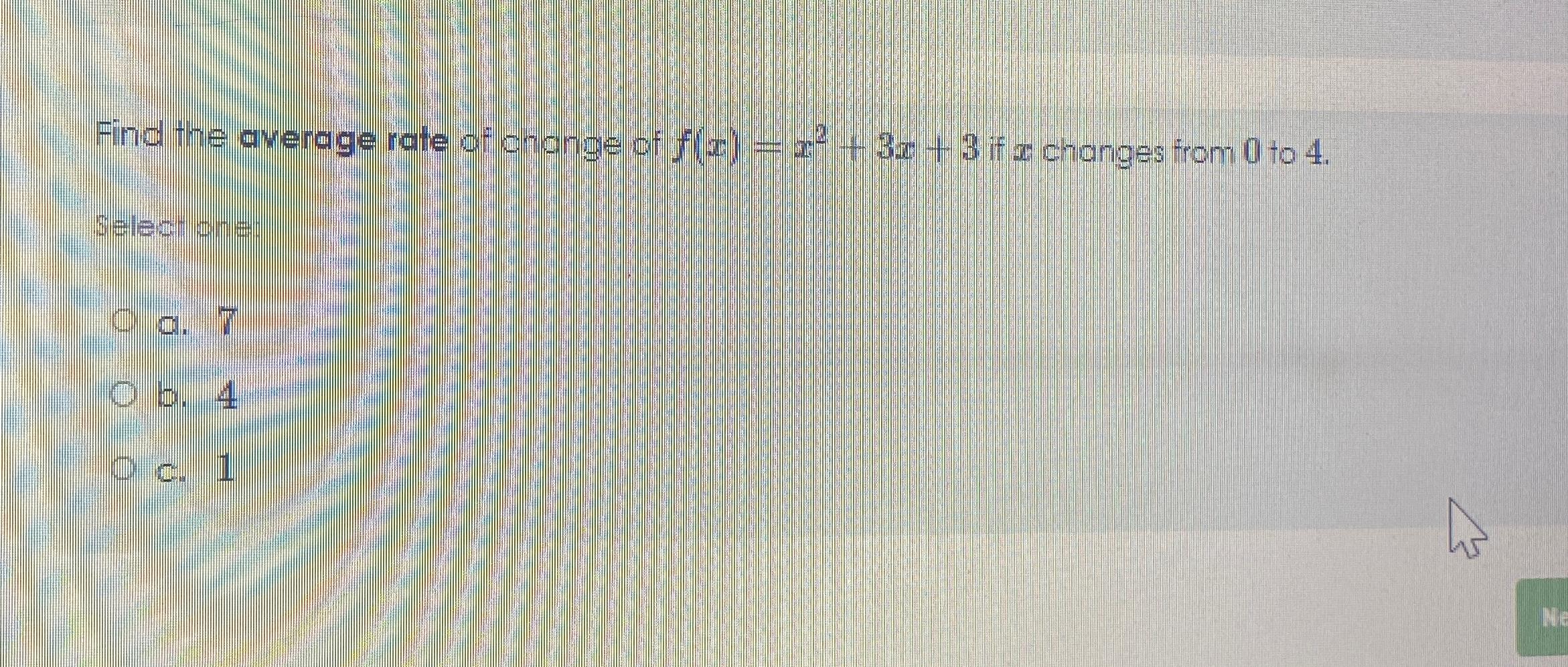 Solved Find the average rate of change of f(x)=x2+3x+3 ﻿if x | Chegg.com